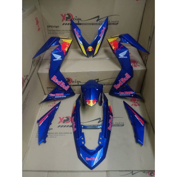 ORIGINAL HONDA RS150 V2 COVERSET CUSTOM DESIGN STICKER TANAM | Shopee ...