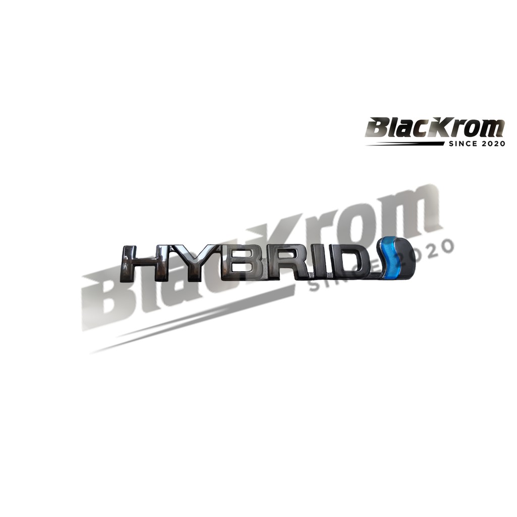 Black Chrome Emblem Logo with Hybrid Writing | Shopee Malaysia