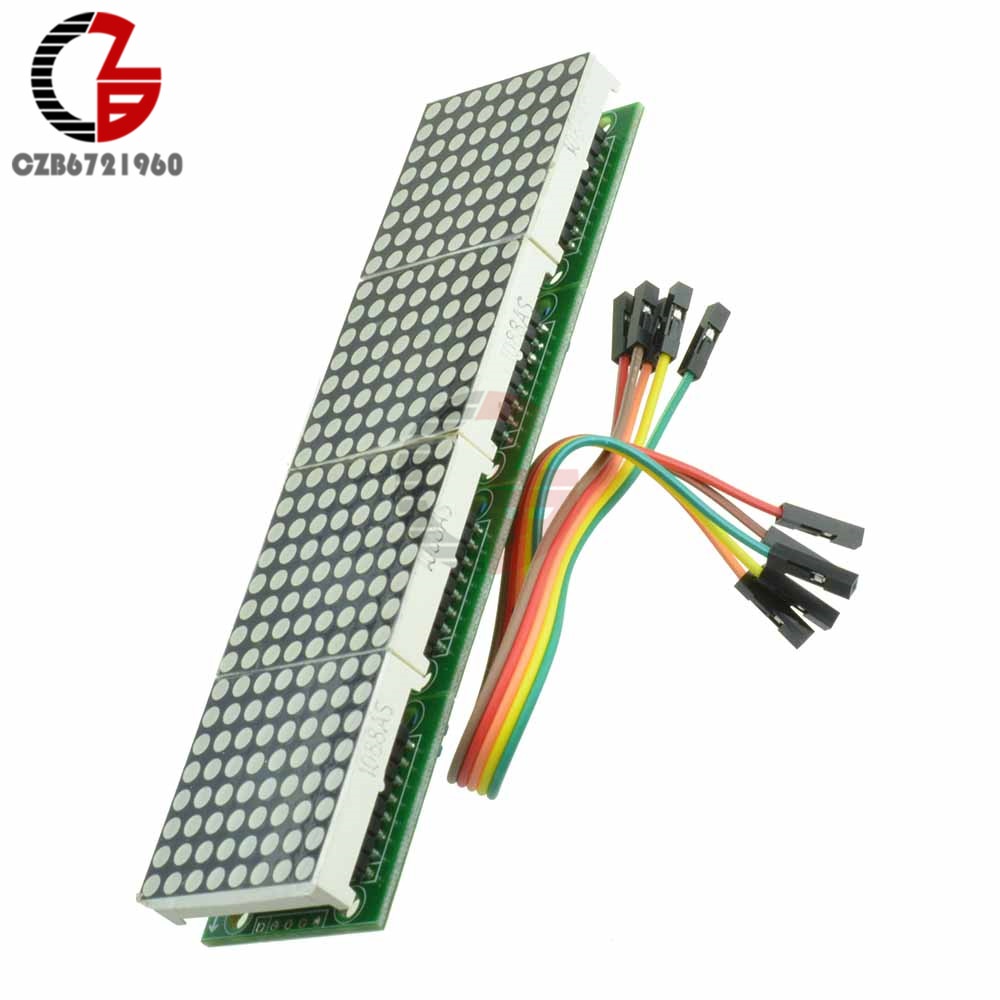 Preorder MAX7219 LED Microcontroller 4 In 1 Display Dot Matrix Module ...