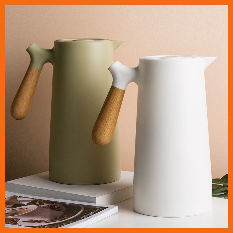 [READY STOCK] Nordic 1L Glass Thermos Vacuum Flask with Handle Thermos ...