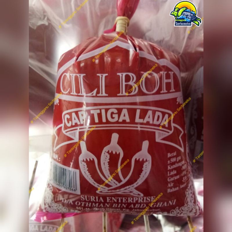 🔥Hot item🔥 Cili Boh cap tiga lada 400gram original Kemaman terengganu ...