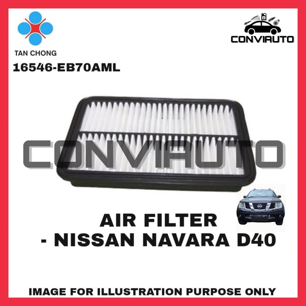 NISSAN NAVARA D40 ~ AIR FILTER BRAND TAN CHONG (16546-EB70AML) | Shopee ...