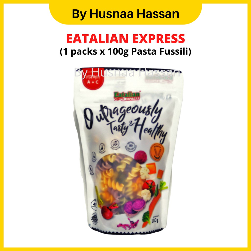 EATALIAN EXPRESS Mixed Vegetable Pasta Fusilli – 100g | Shopee Malaysia