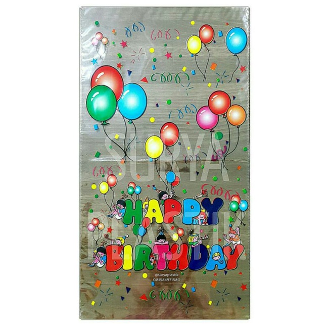 Happy Birthday Plastic OPP Birthday Plastic 25x45 Birthday Plastic ...