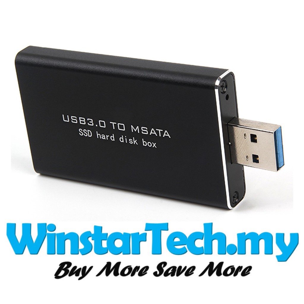 mSATA SSD to USB 3.0 USB 2.0 Mini PCI-E External Converter Data Adapter ...