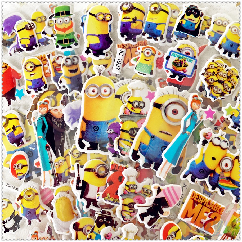 5Sheets Minions Q-1 DIY Rewards Sticker 3D Puffy Bubble Stickers ...