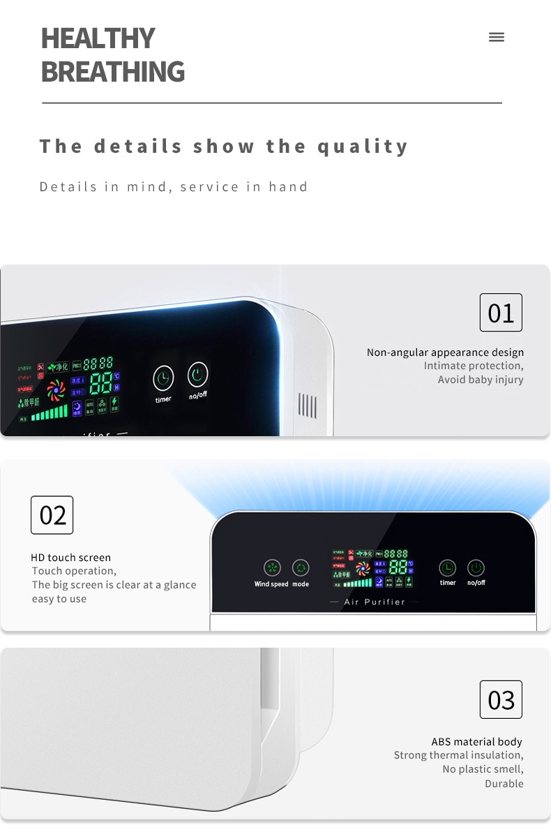 ONE HOME Air Purifier UV Sterilization HEPA Activated Carbon Filter ...