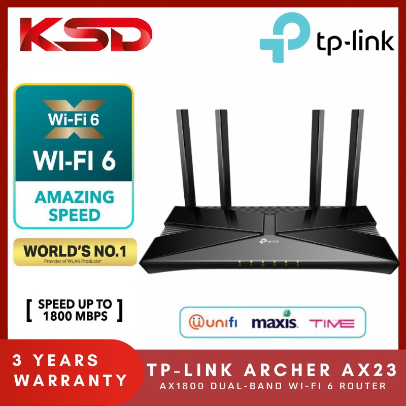 TP-Link Archer AX23 AX1800 Dual-Band Wi-Fi 6 Router | Shopee Malaysia
