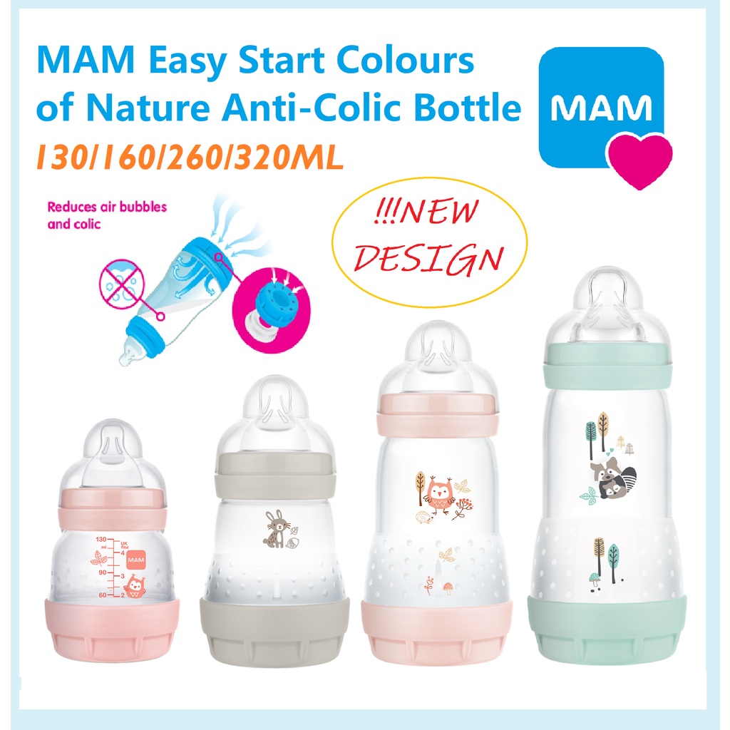 MAM Easy Start Colours of Nature Anti-Colic Bottle (130/160/260/320ml) | Shopee Malaysia