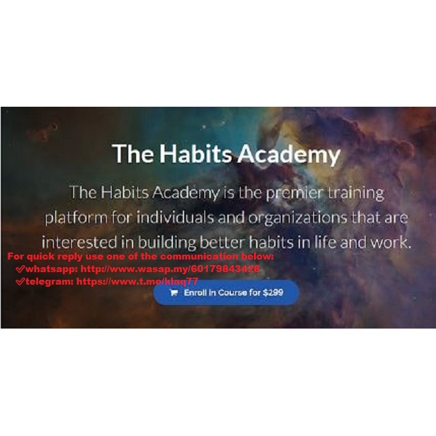 James Clear The Habits Masterclass (Total size: 15.35 GB Contains: 1 ...