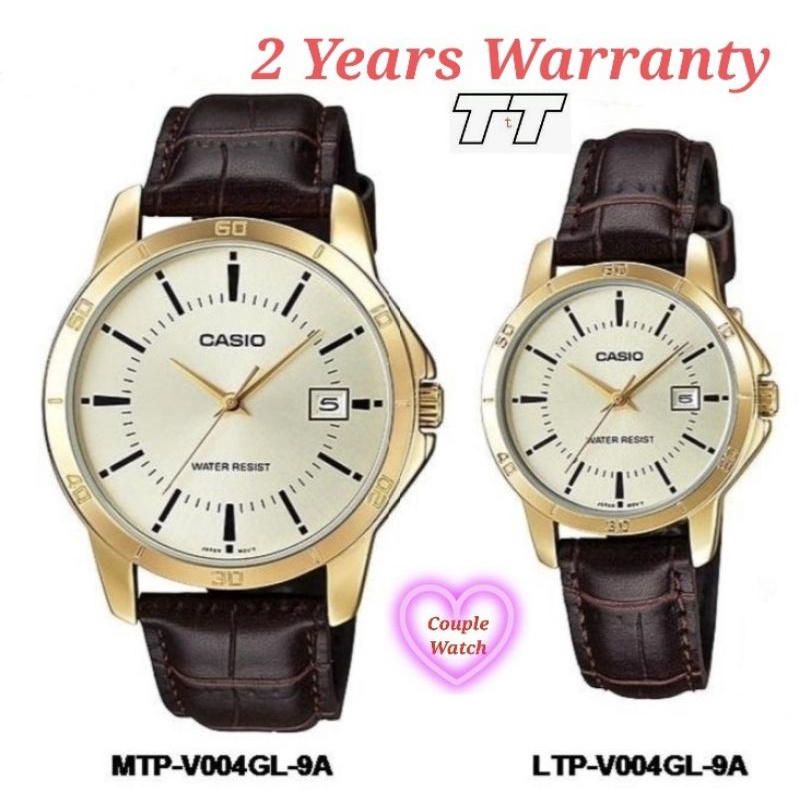 [2years Warranty] Original Casio Mtp V004gl 9a Ltp V004gl 9a Casio Men Casio Ladies Casio Couple