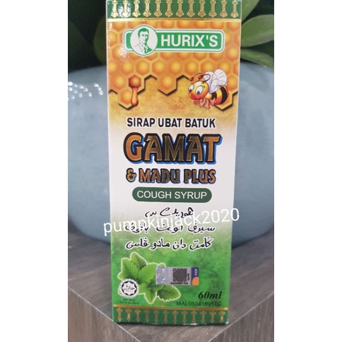 Hurix's Gamat & Honey Plus Cough Syrup 60ml (Exp:12/2024) | Shopee Malaysia