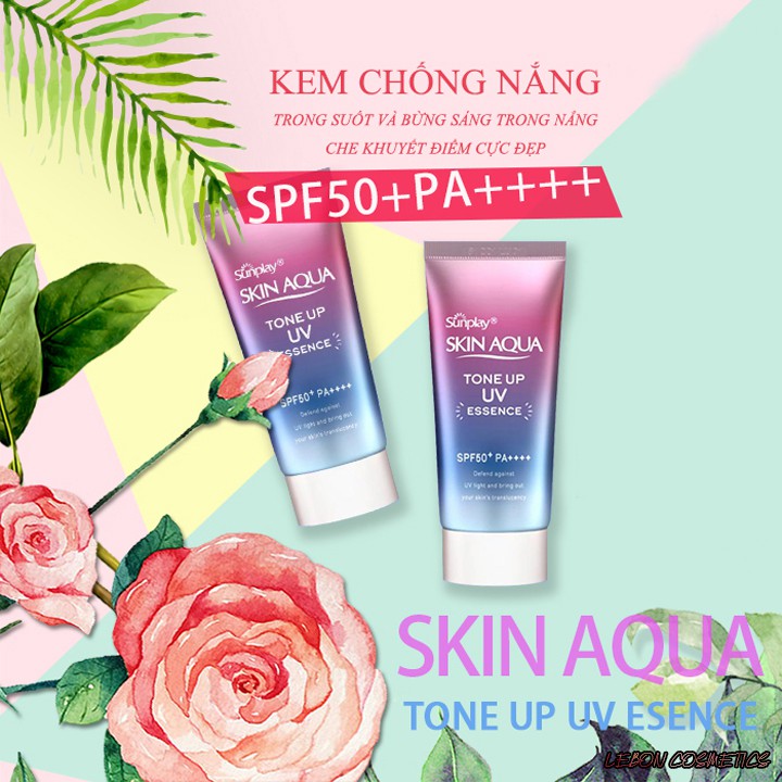 Japanese Skin Aqua Tone Up UV Essence sunscreen SPF 50+PA++++ 80g ...