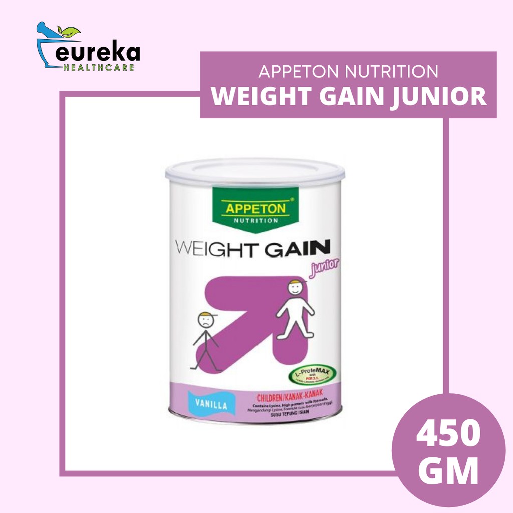 APPETON WEIGHT GAIN CHILD 3-12 YEARS (VANILLA) - 450GM | Shopee Malaysia