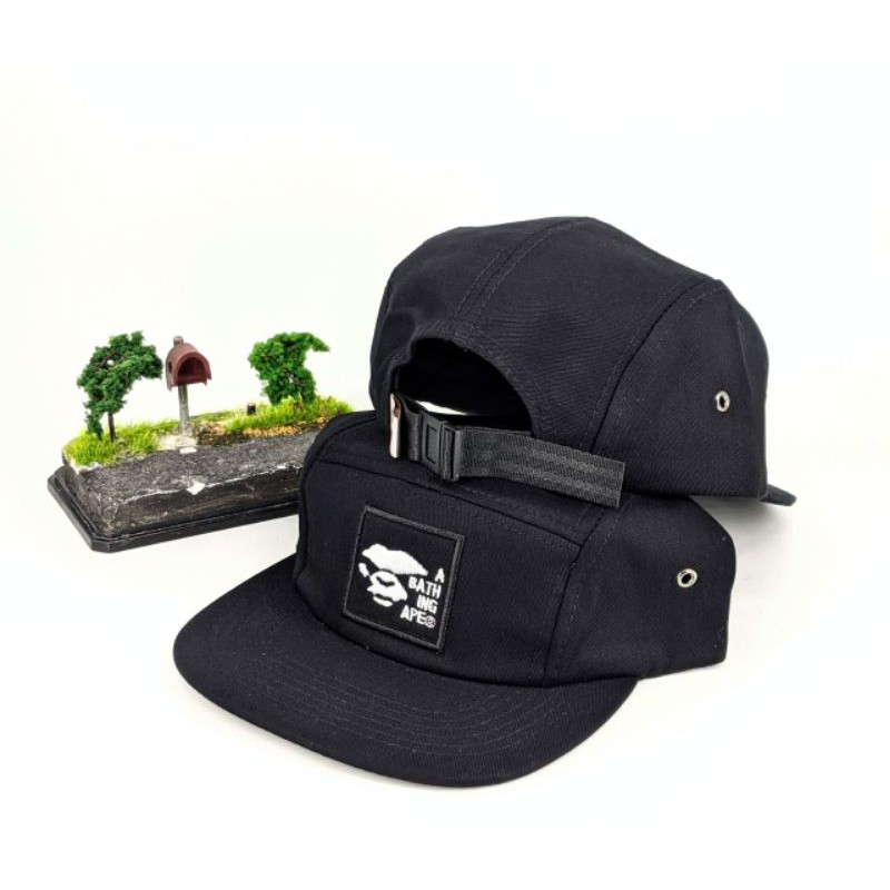 5 PANEL AAPE BLACK WHITE | Shopee Malaysia