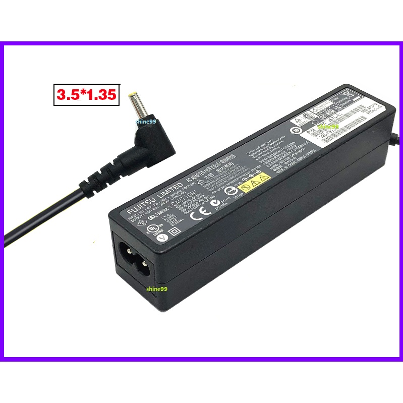 New 65W 19V 3.16A AC Adapter for Fujitsu Q702 Q704 FPCAC141C FMV-327A Charger Power Cord 3.5mm x ...