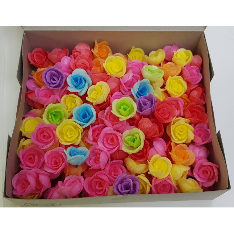 Dekorasi kek bunga ros wafer Medium wafer rose cake decoration 200pcs ...
