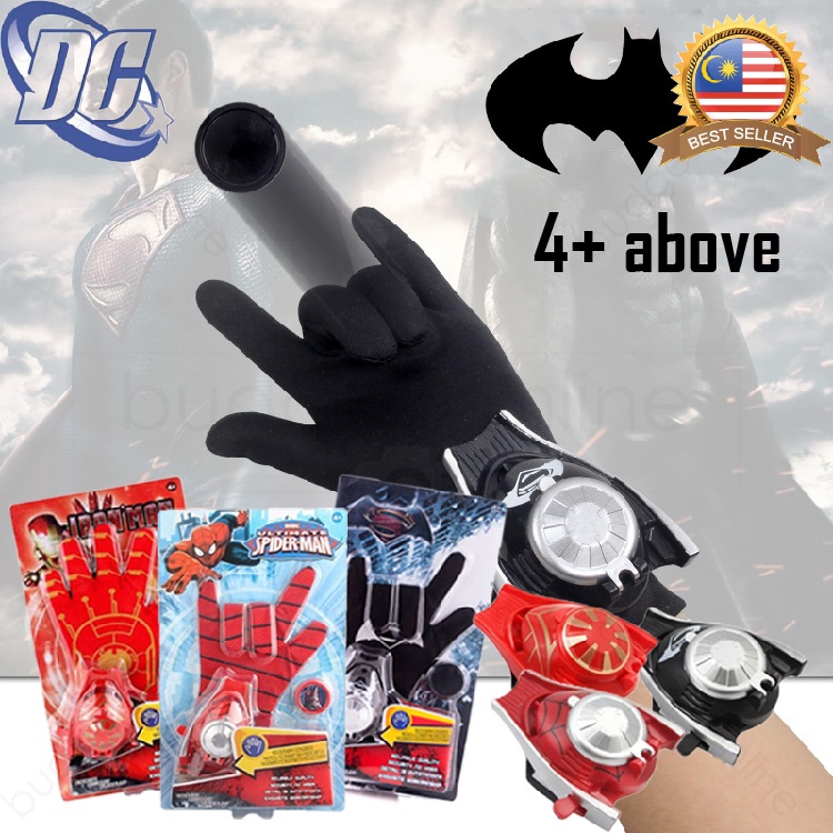 Superheroes Glove Launcher Toys Disc Shooter Wrist Blaster Transmitter ...