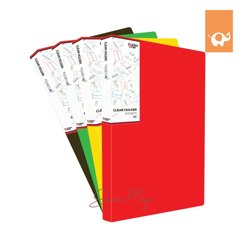 F1 Folder One Clear Holder Contains 60 Pocket Sheets, Colorful Variants ...