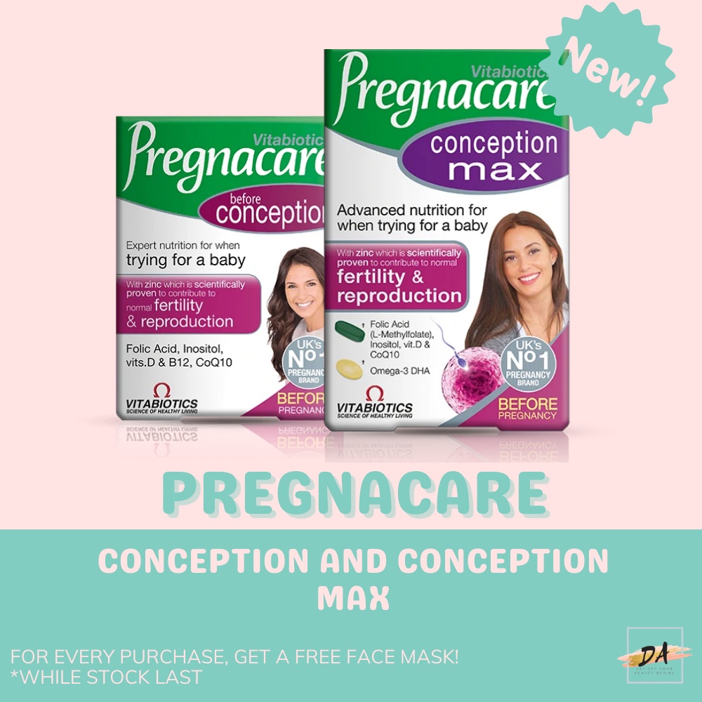 [READYSTOCK] Vitabiotics Pregnacare Conception and Conception MAX ...