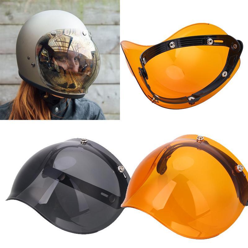 Motorcycle Flip Down Helmet Visor Wind Bubble Shield Full Face Lens ...
