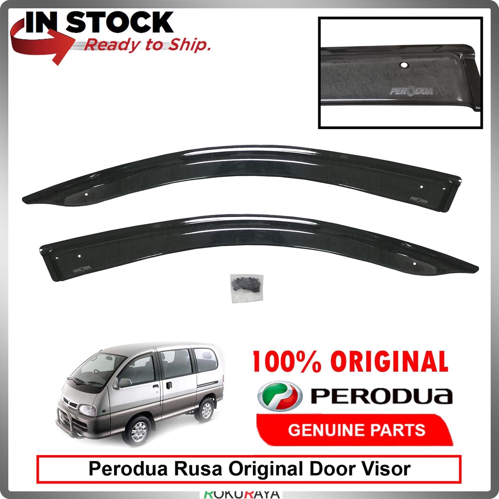 [DELLOYD] Perodua Rusa Original Rain Door Visor Air Press Wind ...
