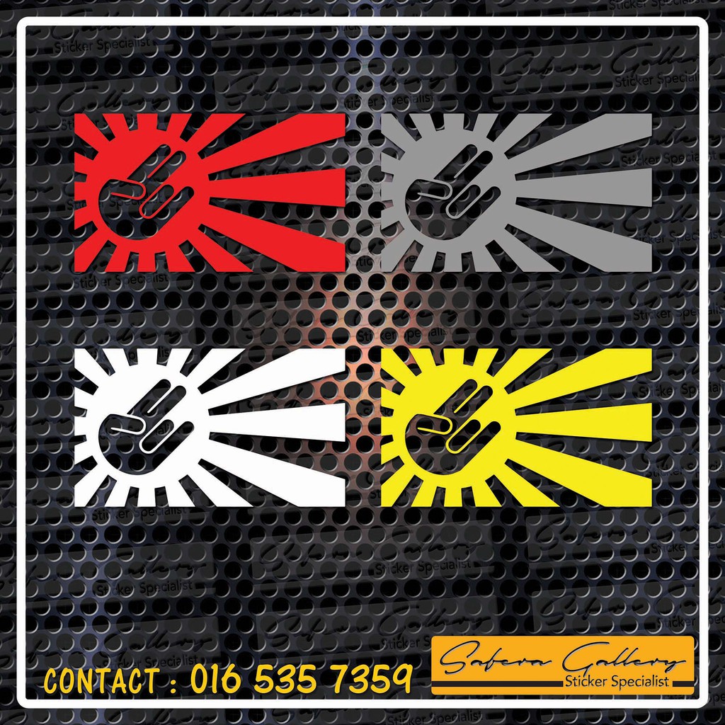 car sticker JDM RISING SUN (CUTOFF STICKER) | Shopee Malaysia