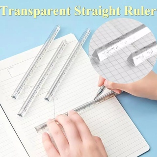 WHITESPACE Transparent Triangle Ruler Acrylic Straight Ruler Triangular ...