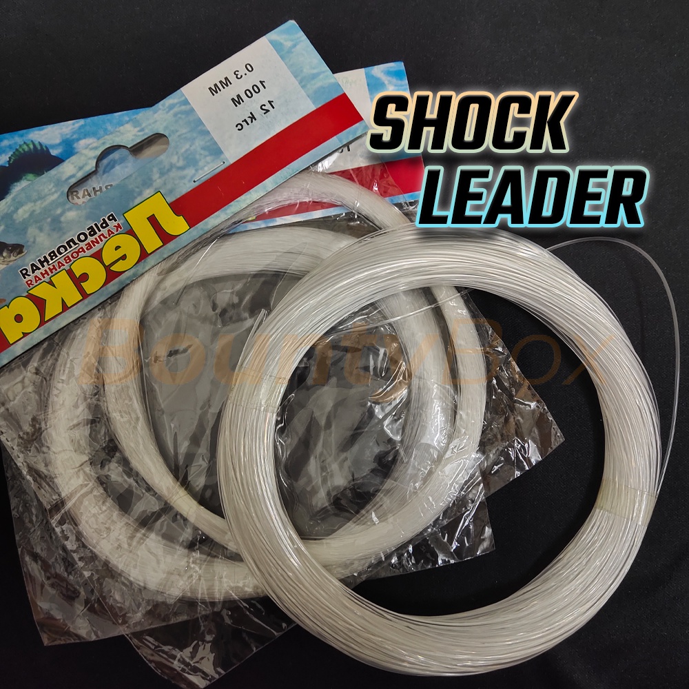 Shock Leader Nylon Fishing Line 100m Transparent Tali Tangsi Pancing ...