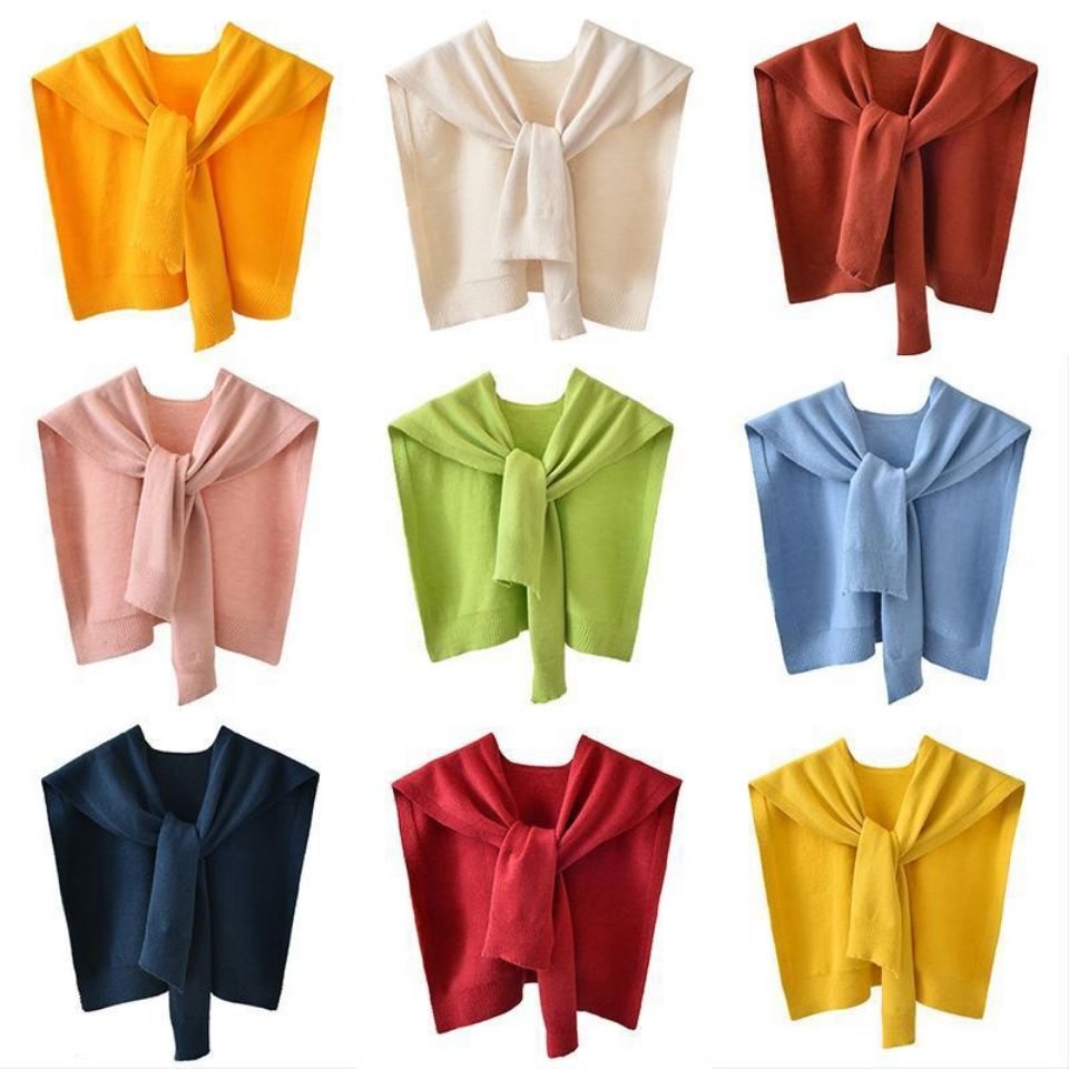 Small Shawl Korean Knitted Shawl Women's Knitted Shawl | Shopee Malaysia