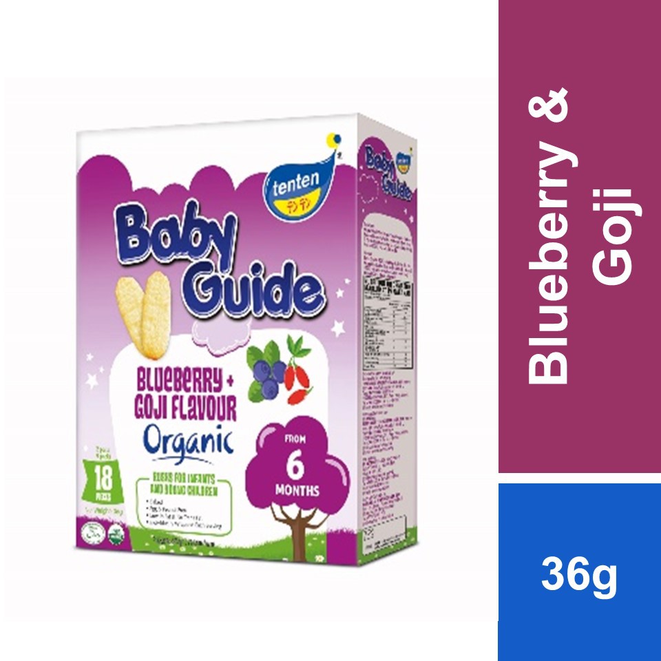 Tenten Baby Guide Organic Blueberry & Goji 36g | Shopee Malaysia