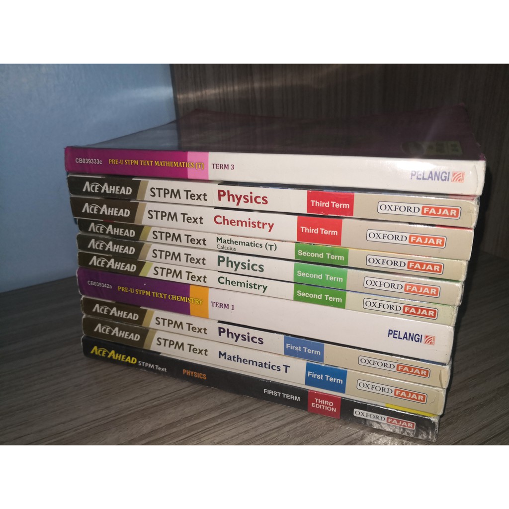 STPM Form 6 Physics, Chemistry, Maths(T) Textbooks (Sem 1,2,3) | Shopee ...