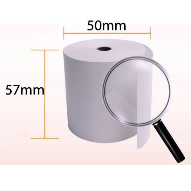 20 Rolls of Thermal Printing Paper D:57mm x W: 50mm, Super Large ...