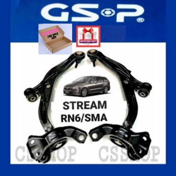 HONDA STREAM RN6 , SMA LOWER ARM FRONT LEFT AND RIGHT ORIGINAL GSP ...