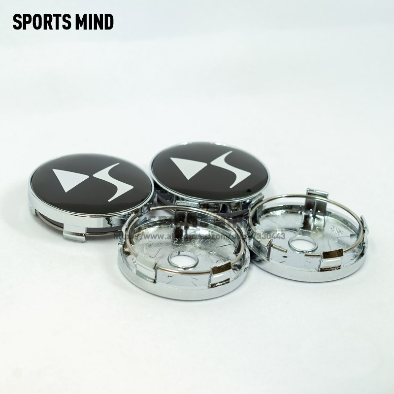 4PCS/lot 60MM DS Car Wheel Center Hub Caps for DS DS3 DS5 DS6 Deesse ...