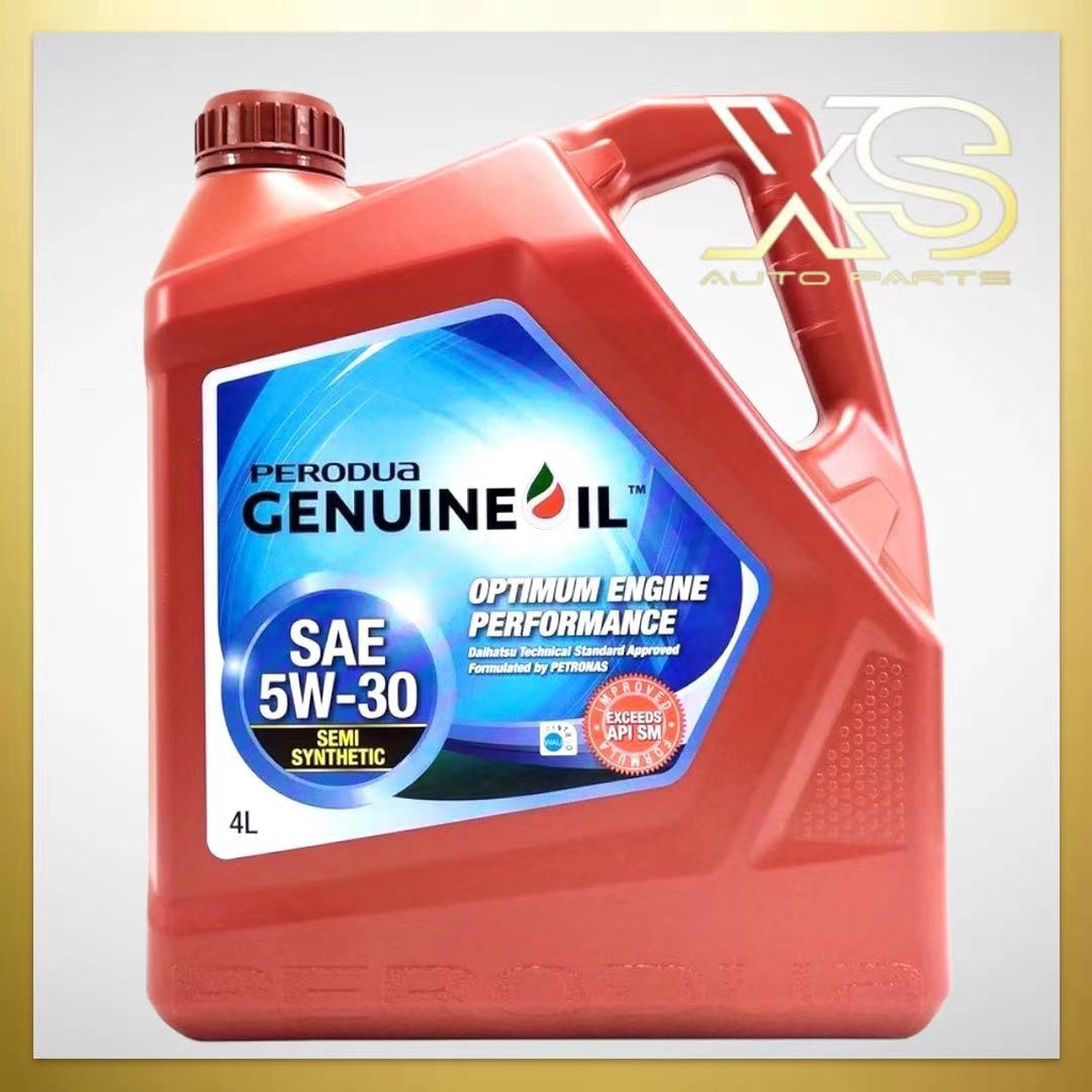100% ORI PERODUA SEMI SYNTHETIC 5W30 5/30 5-30 ENGINE OIL 4L ENGINE ...