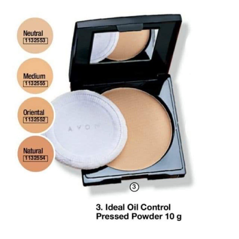 AVON IDEAL OIL CONTROL PRESSED POWDER 10g | Shopee Malaysia