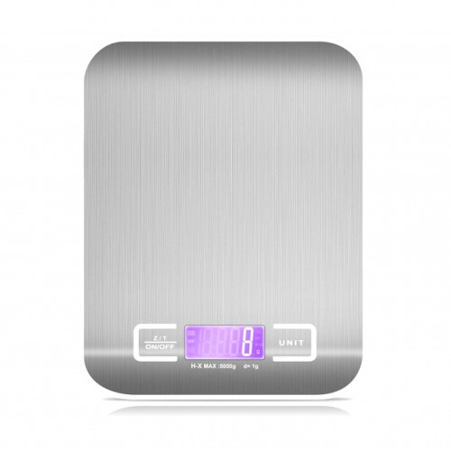 Premium Ultra Thin Stainless Steel Digital Kitchen Scale White | Shopee ...