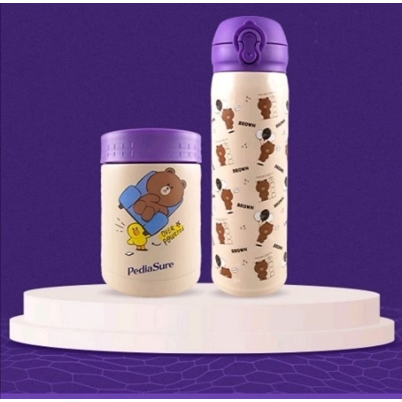 PediaSure Line Friends Food Jar & Thermos Flask Set | Shopee Malaysia