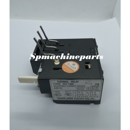 TAIAN 3Pin Thermal Overload Relay TOR RH-18M/ 7A | Shopee Malaysia