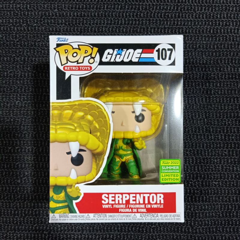 Funko Pop! G.i. Joe: SERPENTOR 107 (2022 Summer Convention) | Shopee ...