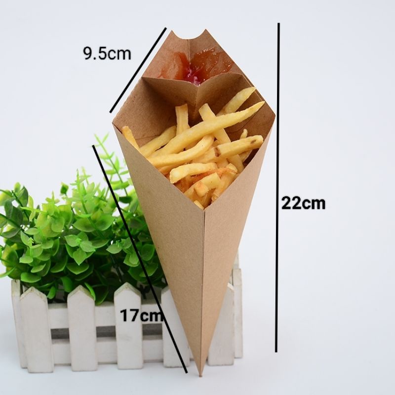 20pcs French Fries Bag/ French Fries Box / Popcorn Chicken Paper Box ...