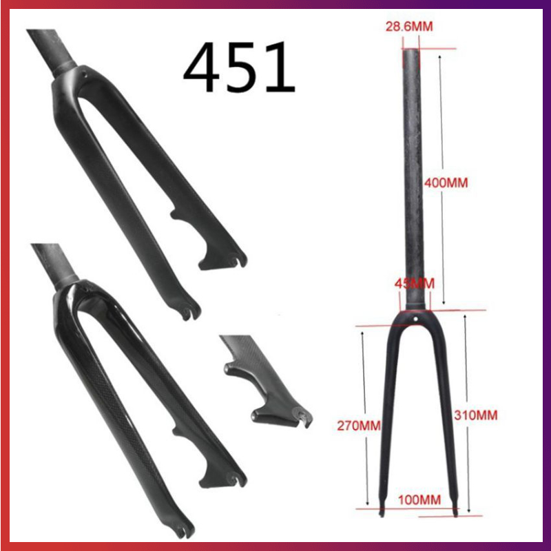 Full Carbon Fiber Bicycle BMX Front Fork 451 Disc Brake Bicycle Front ...