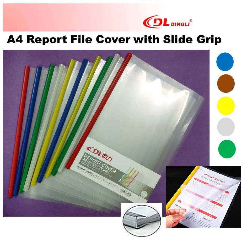 Report File Cover A4 Slide Grip Transparent Cover Office Filing ...