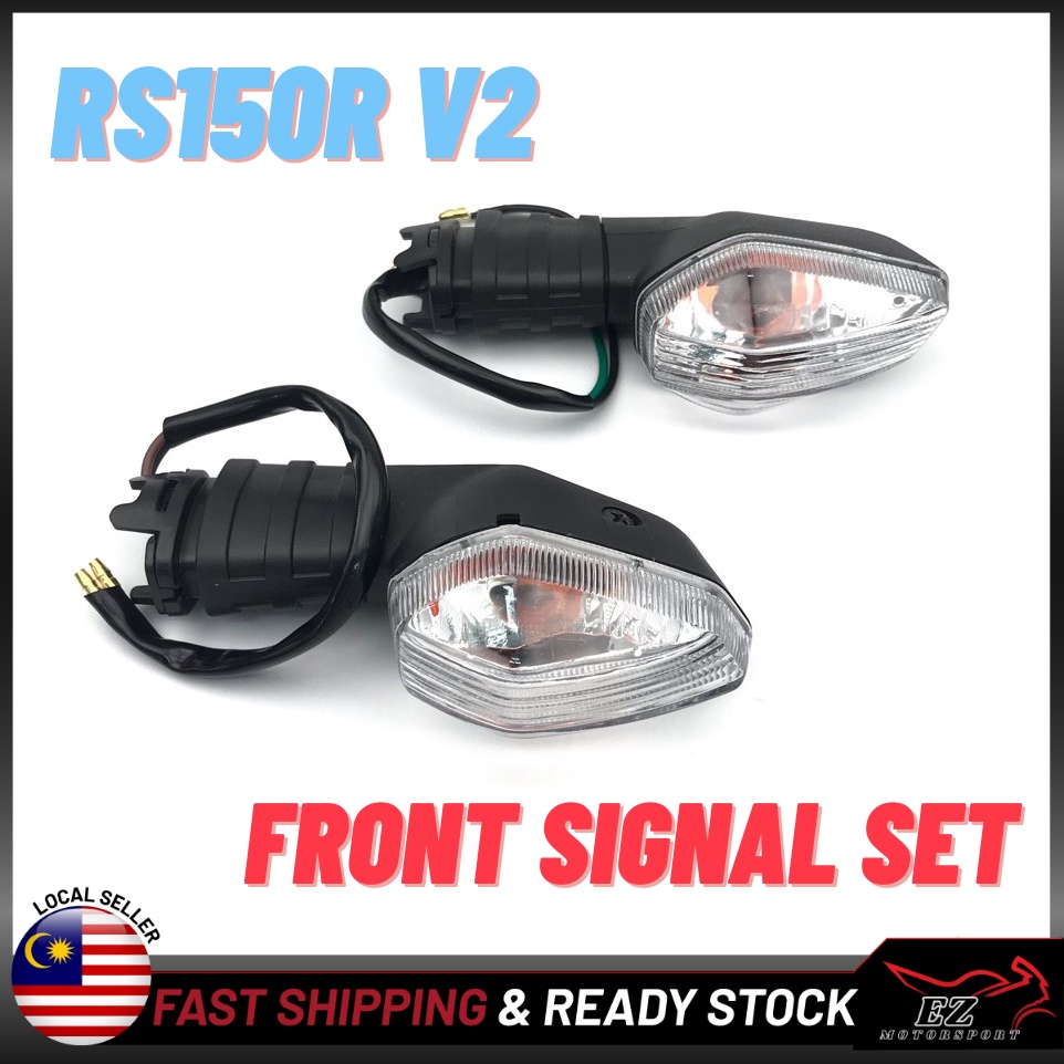 RS150 V2 Front Signal Lamp Set Signal Depan (Clear) HONDA RS150R V2 ...