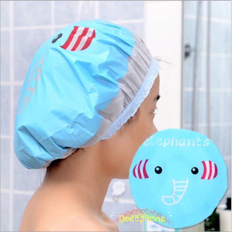 New Cartoon Animal Shower Cap Waterproof Bathing Cartoon Shower Cap ...