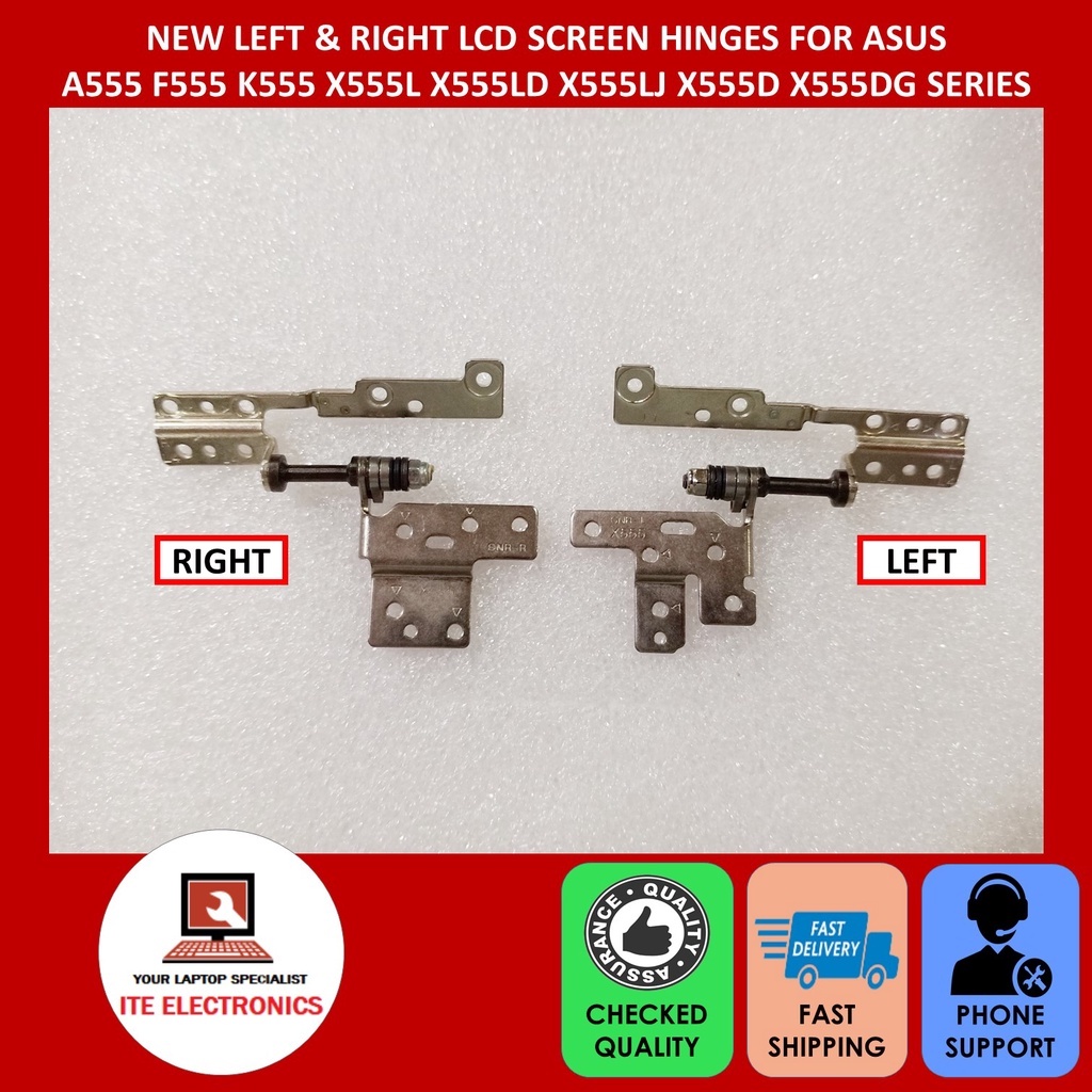 NEW ASUS A555 F555 K555 X555 LEFT & RIGHT LCD SCREEN HINGE | Shopee ...