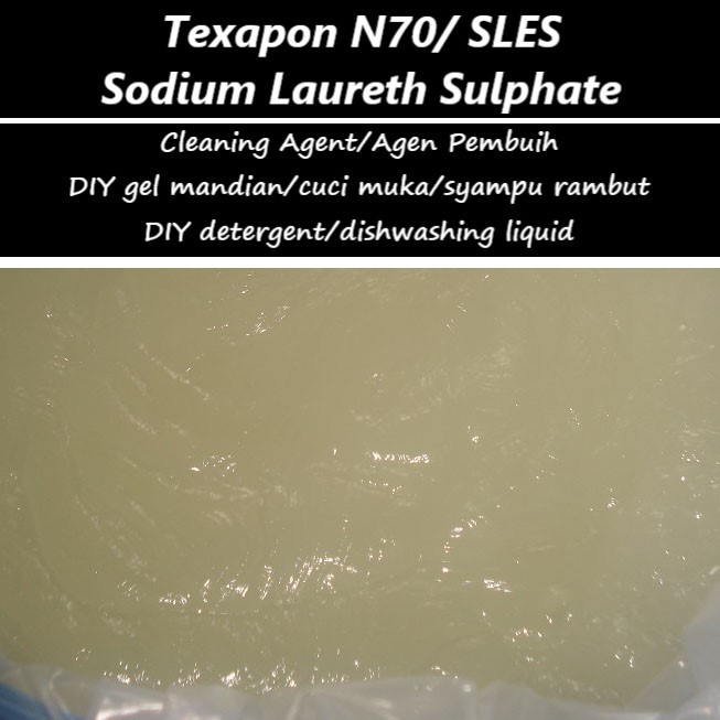 [1kg Texapon N70/SLES] Sodium Laureth Sulfate-Sulphate/telah dites dlm ...
