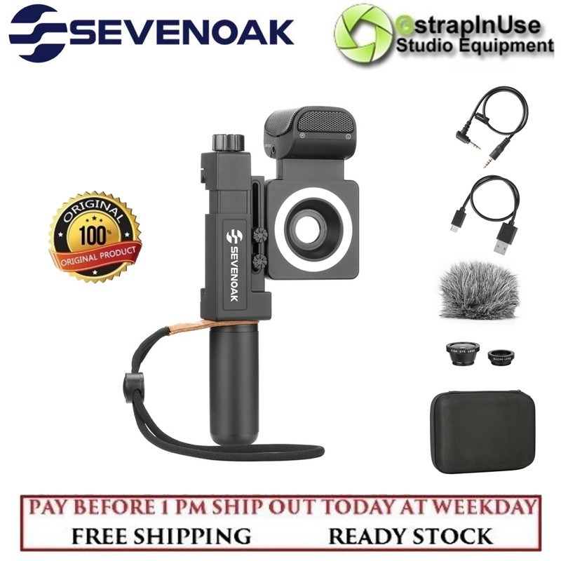 SmartCine Stereo Video Kit Vlog For Smartphone With Video Light ...