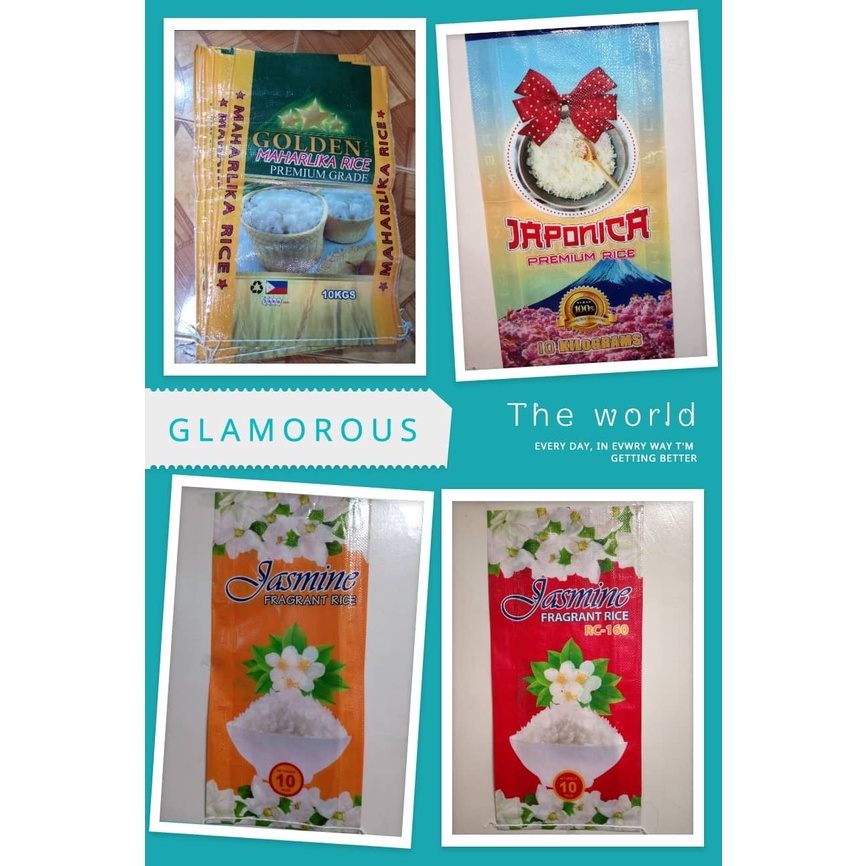 Double Laminated Rice Sacks 10kg Capacity (SAKO ONLY WALANG LAMAN BIGAS ...